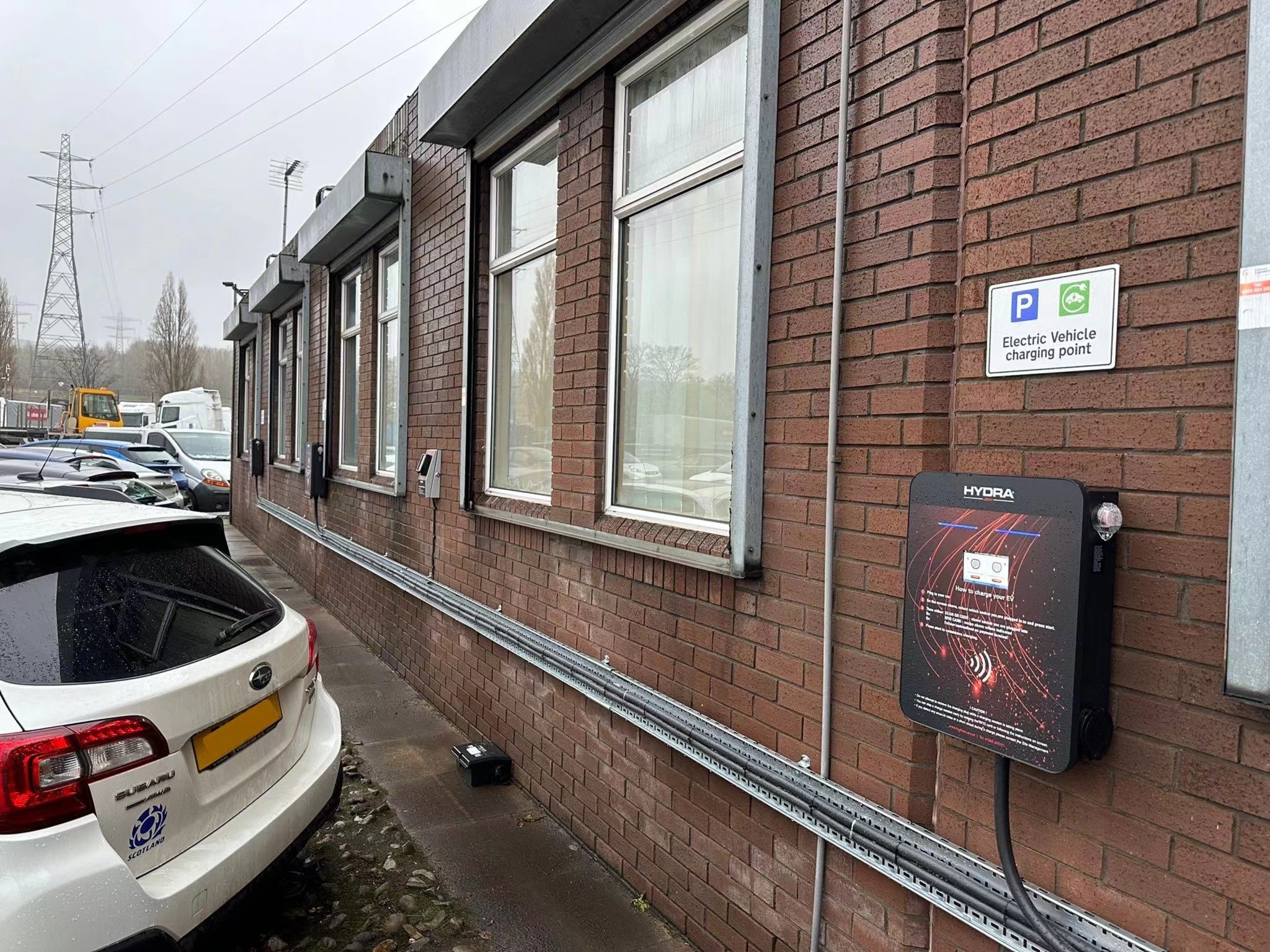 Dual Gun 44kw Wallbox EV Charger AC fast EV Charging Station for UK market