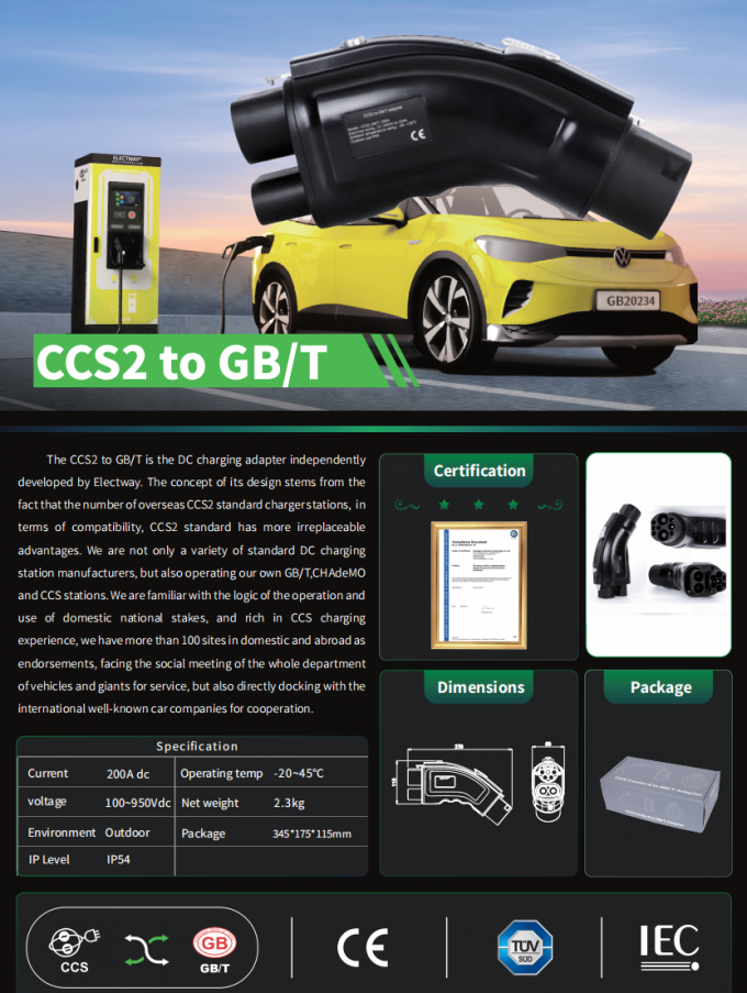 DC Charging EV Adapter CCS2 To GBT Connector CHAdeMO To GBT CCS1 To GBT ...