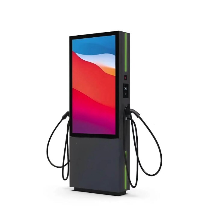 380V Dual Gun EVSE Charging Station 22KW 44kW Type 2 EV Cable EV Fast ...