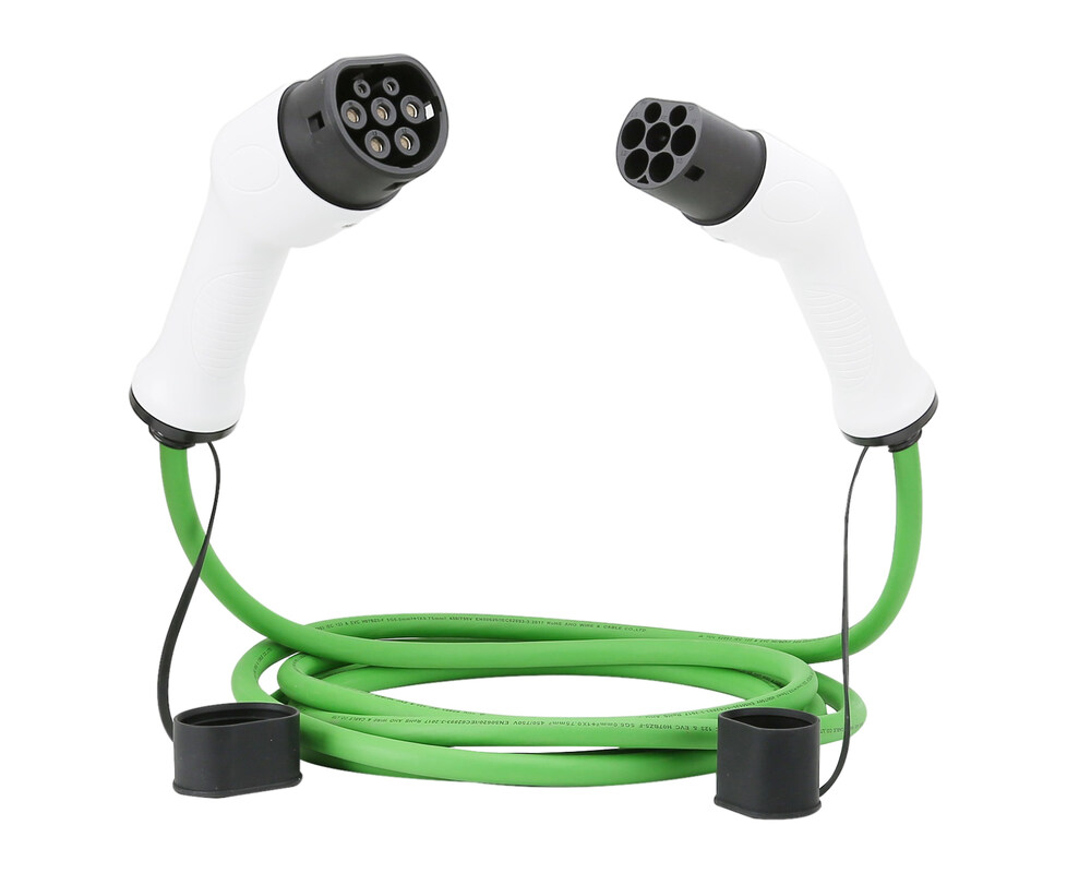 5 Meters 22kW Electric Car Charging Cable 380V Type 2 To Type 2 EV ...