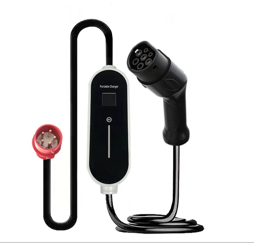 Portable GB/T Mobile Electric Car Chargers 16A 11kw Type 2 Charger With ...