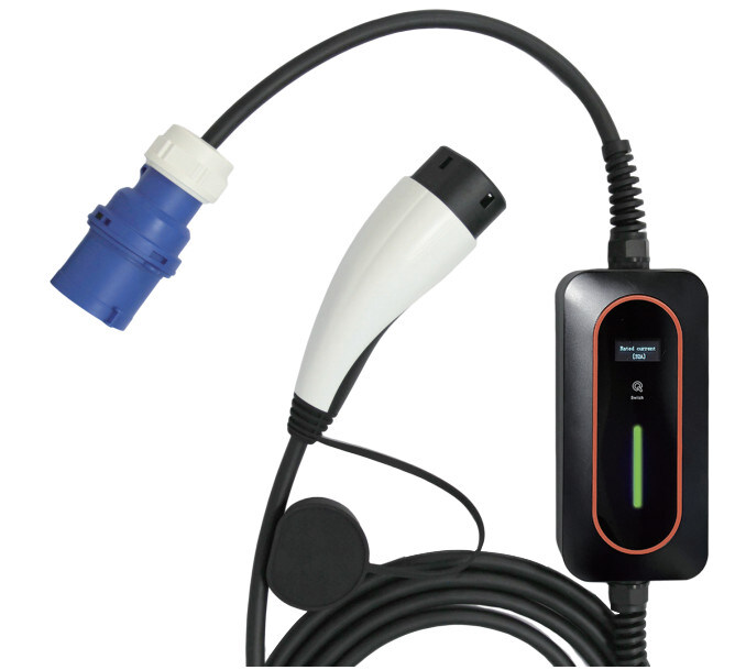 Mobile 16A 32A Single Phase EV Charger Type 2 Type 1 GBT EVSE Charging ...