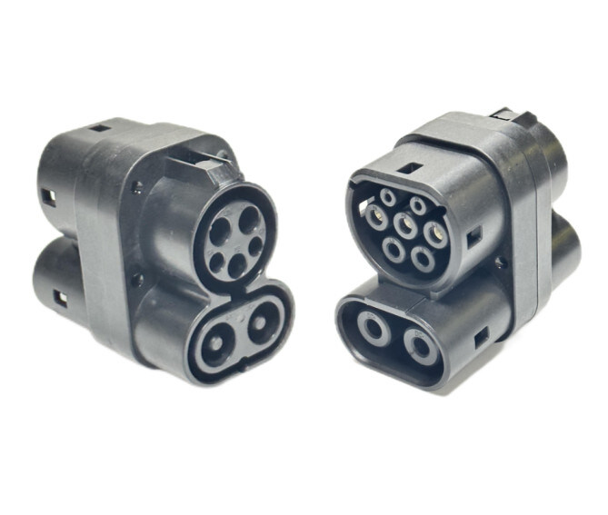 CCS 1 To CCS 2 DC Adapter AC 63A To DC 250A Combo 1 To Combo 2 Fast EV ...