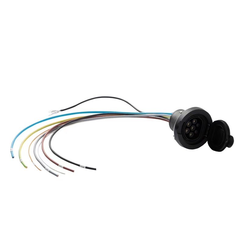 IEC 62196 EV Charging Accessories Type 2 Female Shutter Socket With E-Lock