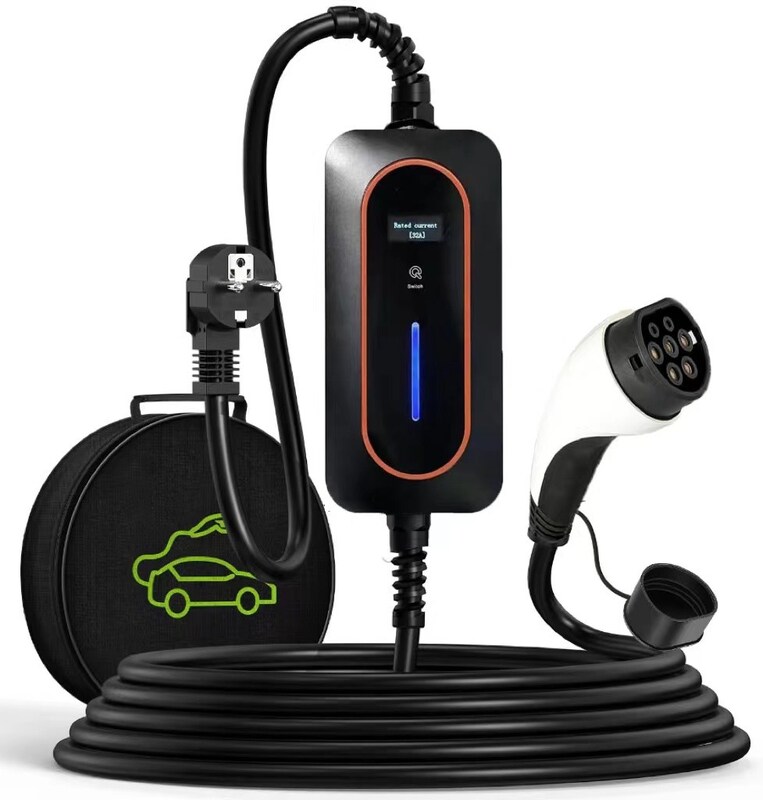 3.3KW 16A EV Portable Chargers Type 2 / IEC 62196 / Type 1 / SAE J1772 ...