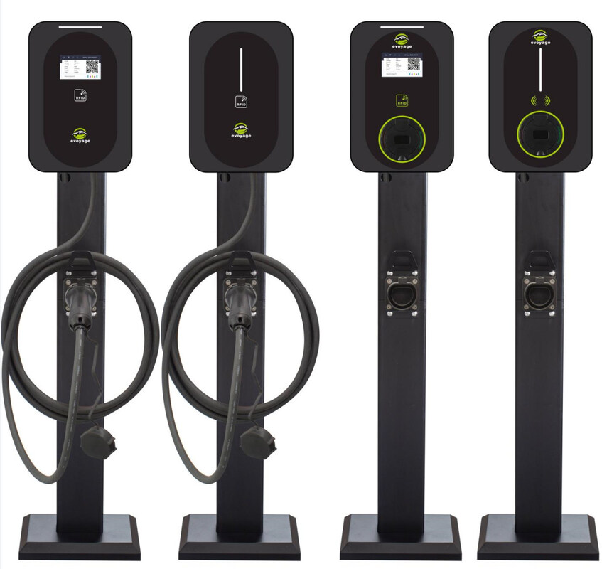 AC EVSE Charging Station 16A 32A Wall Mount Mode 3 Electric Car Wallbox ...