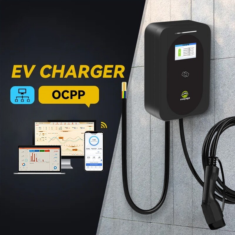 1 / 3 Phase Wallbox Home EV Charging Station 220V / 380V With OCPP 1.6 ...