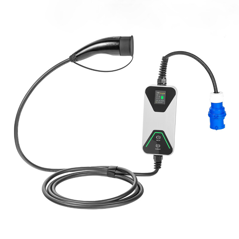 New Design EV Charging Station Type2 Adjustable LCD Display Real Data ...