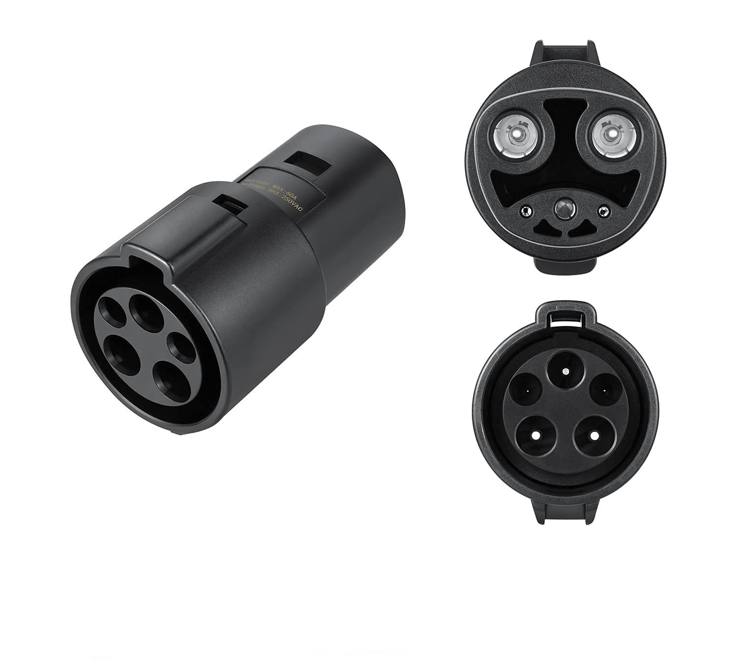 60A Type 1 To Tesla EVSE Adapter 250V AC For Tesla Model 3/S/X/Y J1772 ...