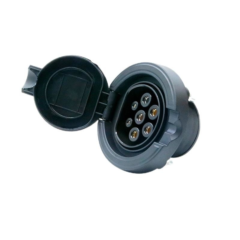 Type 2 Female EV Socket IEC 62196-2 EV Charging Inlet For EV Charger ...