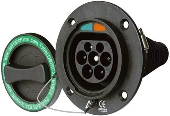 Type 2 Male EV Socket EV Inlet Electric Car Side Socket 11kW 22kW ...