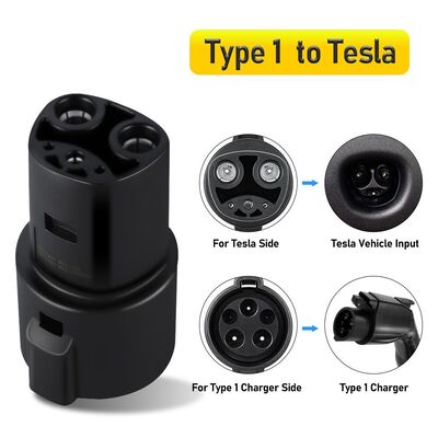Type 1 To Tesla Adapter 60A Tesla To J1772 EV Adapter For New Energy ...