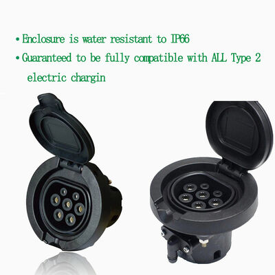 Type 2 Female EV Socket IEC 62196-2 EV Charging Inlet For EV Charger ...